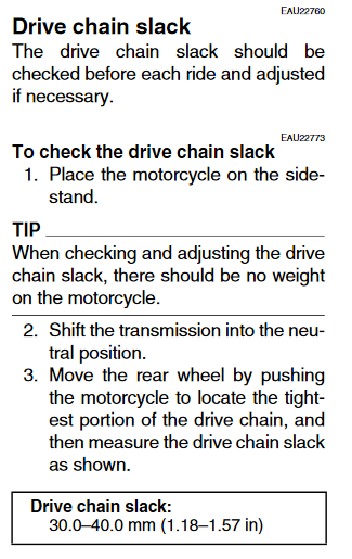 drive_chain_slack | NorthCust - Built with love